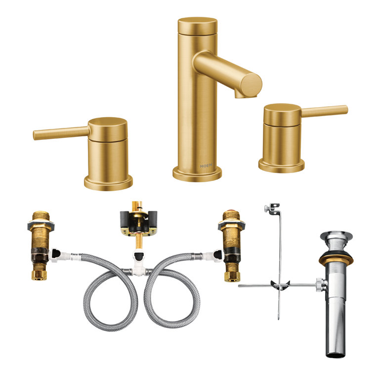 Moen Align Widespread Bathroom Faucet with Drain Assembly | Wayfair.ca